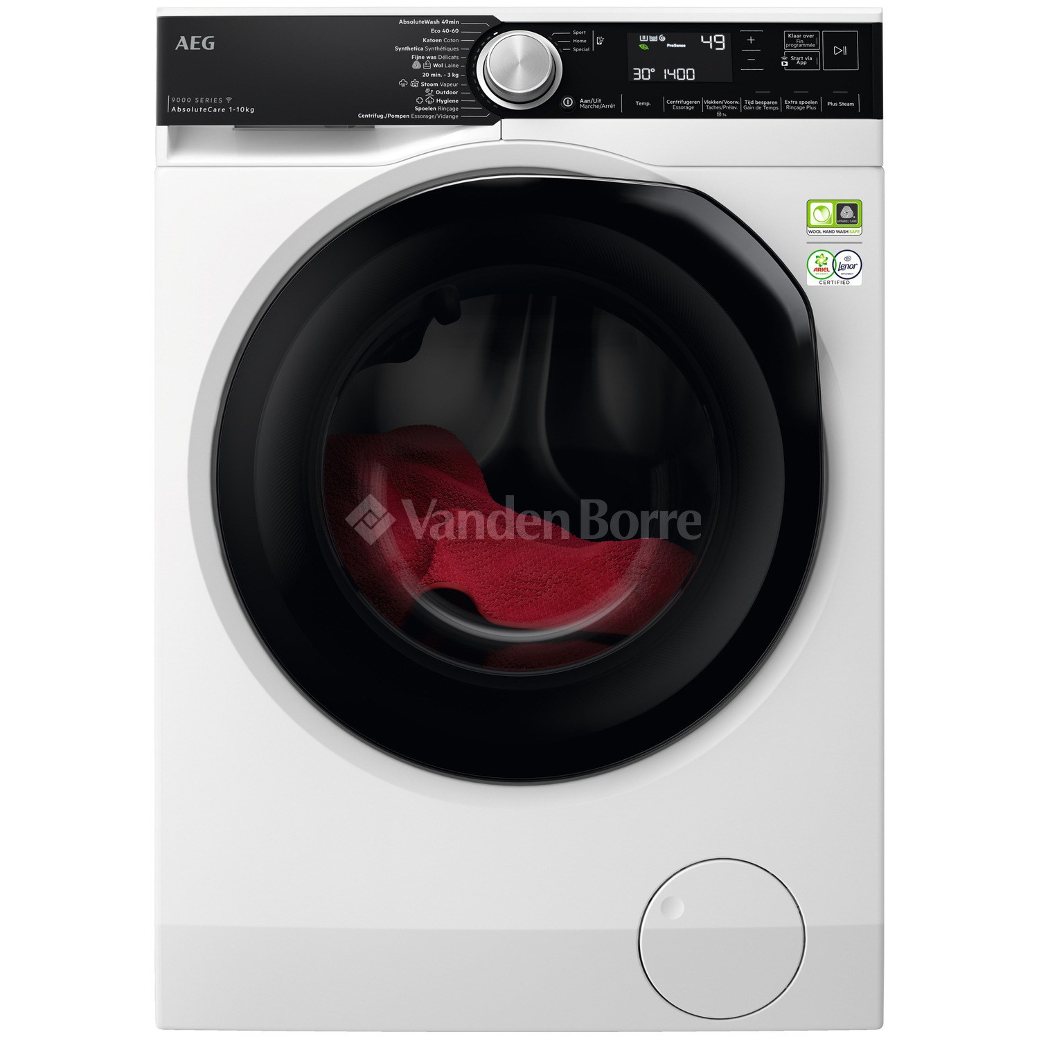 MACHINE À LAVER AEG LR97C168 - 9000 AbsoluteCare | Vanden Borre