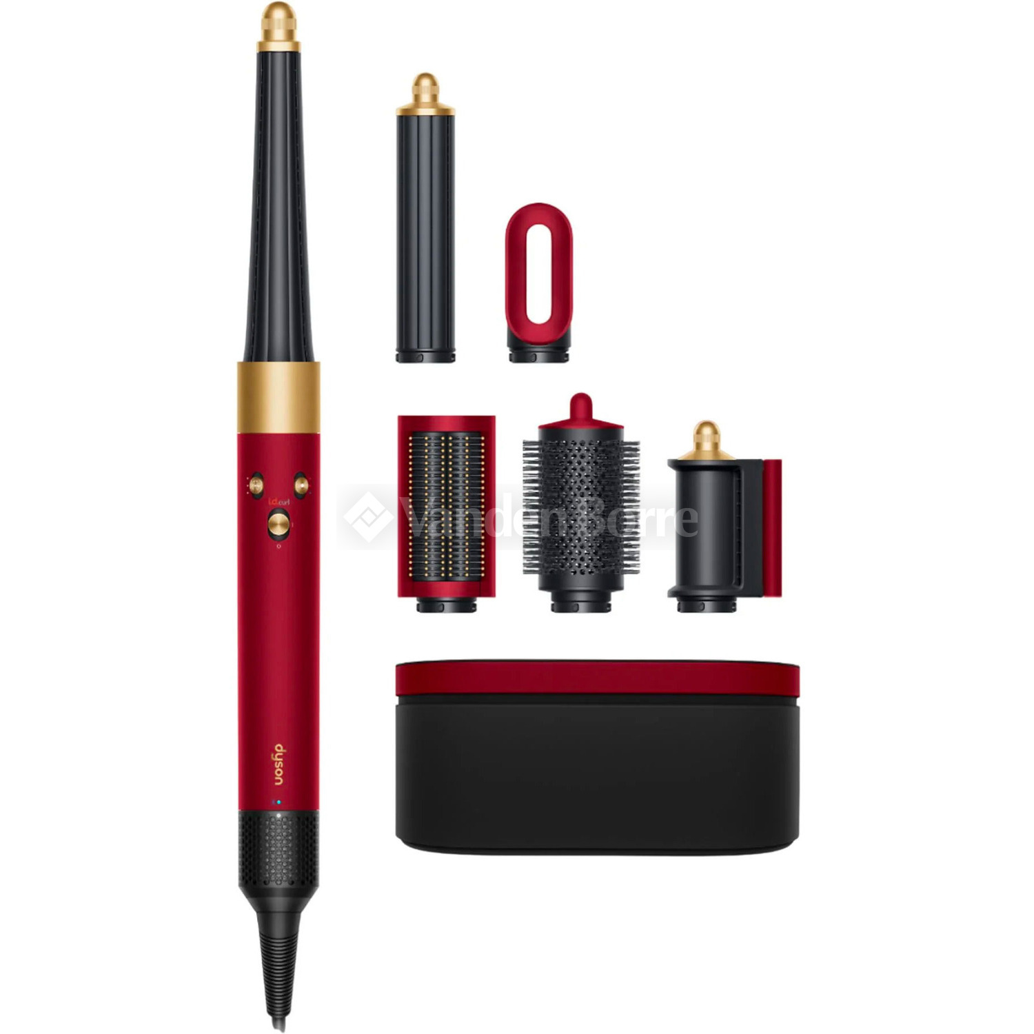 DYSON AIRWRAP ID STRAIGHT+WAVY RED VELVET/GOLD - KRULTANG | Vanden Borre