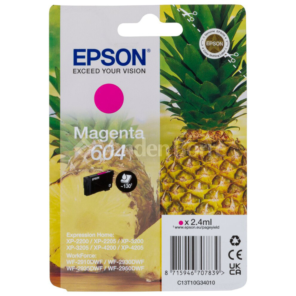 EPSON 604 MAGENTA - INKTCARTRIDGE | Vanden Borre