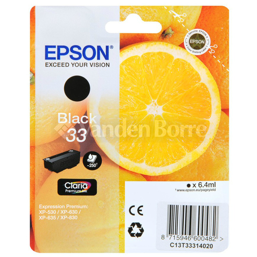 EPSON T3331 BLACK - INKTCARTRIDGE | Vanden Borre