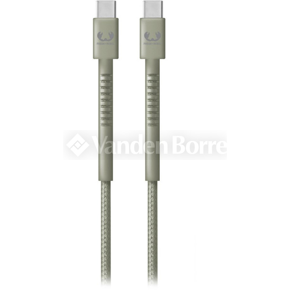 FRESH 'N REBEL USB-C - USB-C 2M DRIED GREEN | Vanden Borre