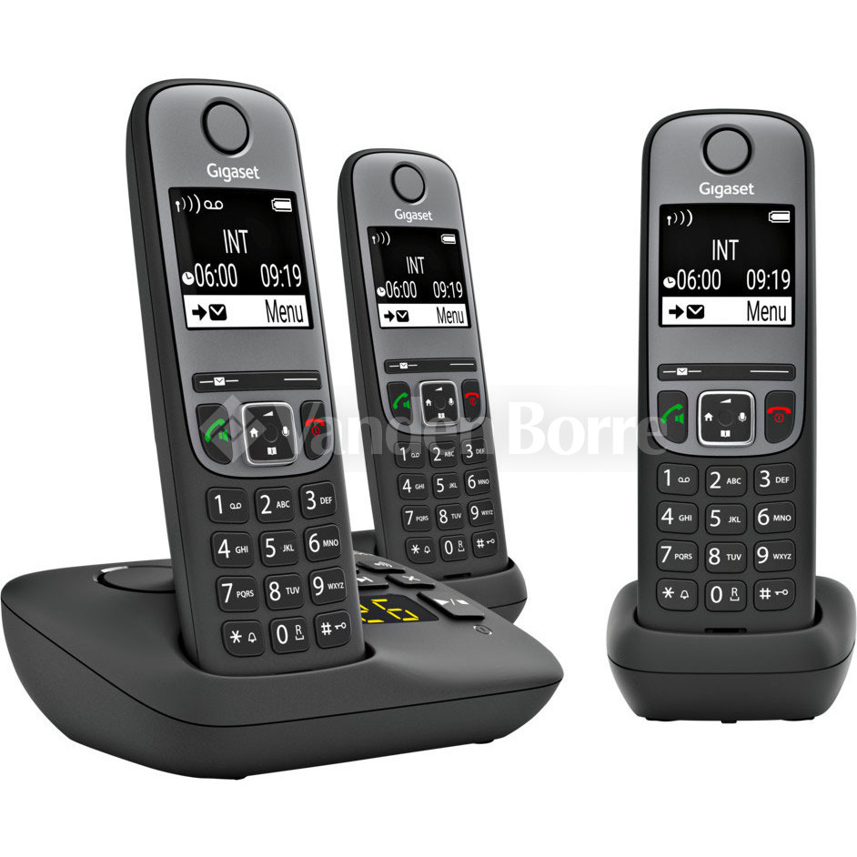 GIGASET A705A TRIO BLACK - DRAADLOZE TELEFOON | Vanden Borre
