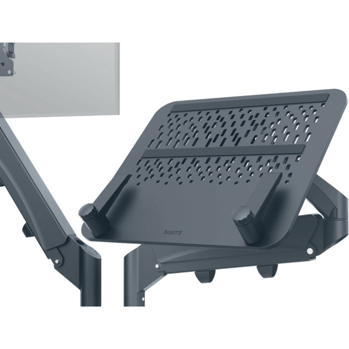 LEITZ ERGO MONITOR&PC ARM GREY | Vanden Borre