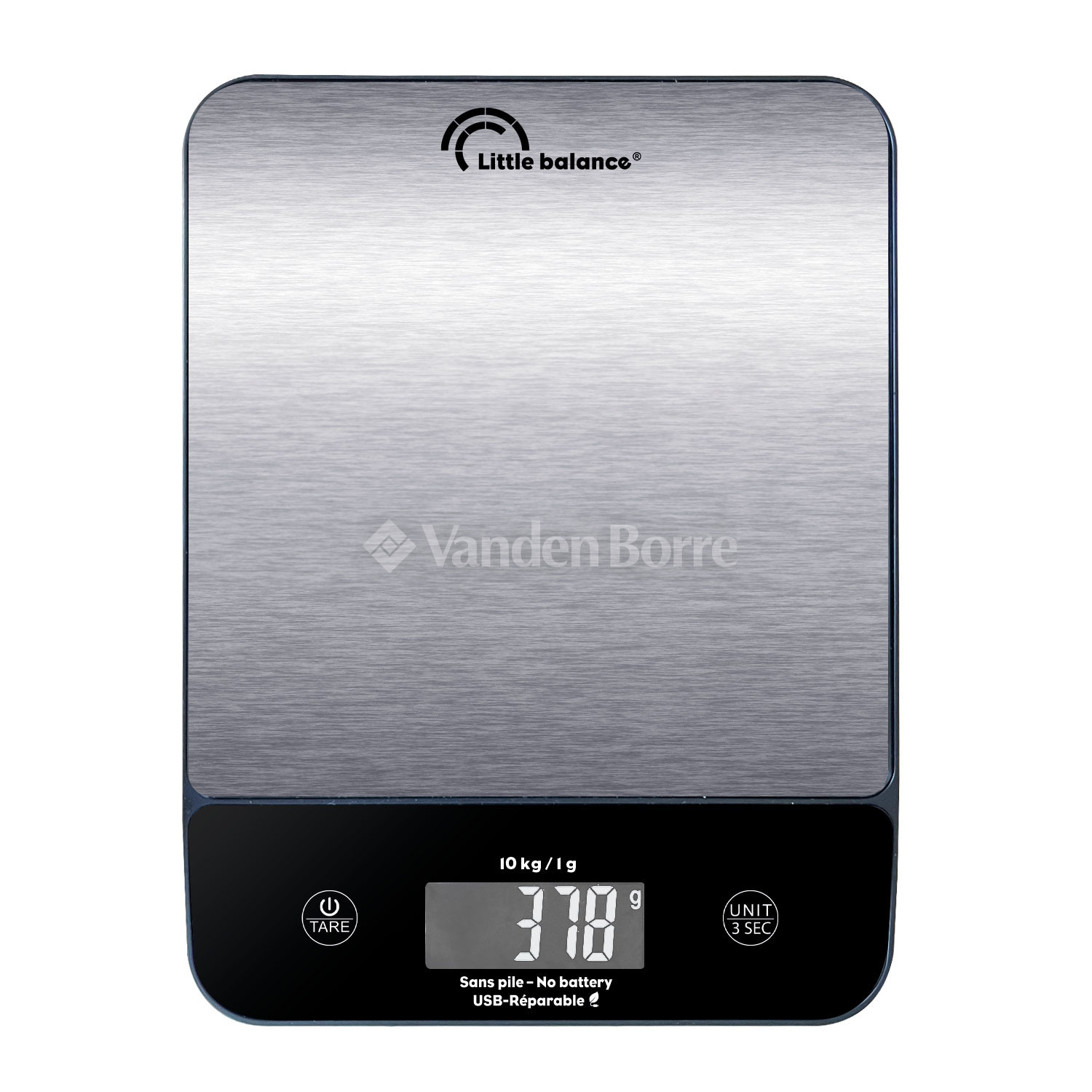 LITTLE BALANCE 8711 HAPPY GENIUS USB-R INOX - KEUKENWEEGSCHAAL | Vanden ...