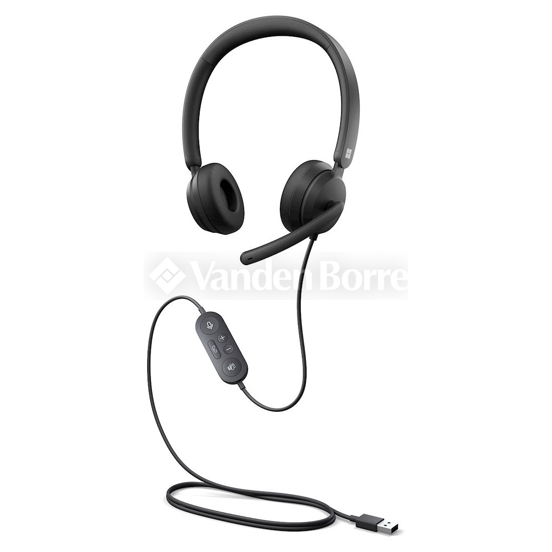 MICROSOFT MODERN USB HEADSET BLACK - HEADSET MET MICROFOON | Vanden Borre