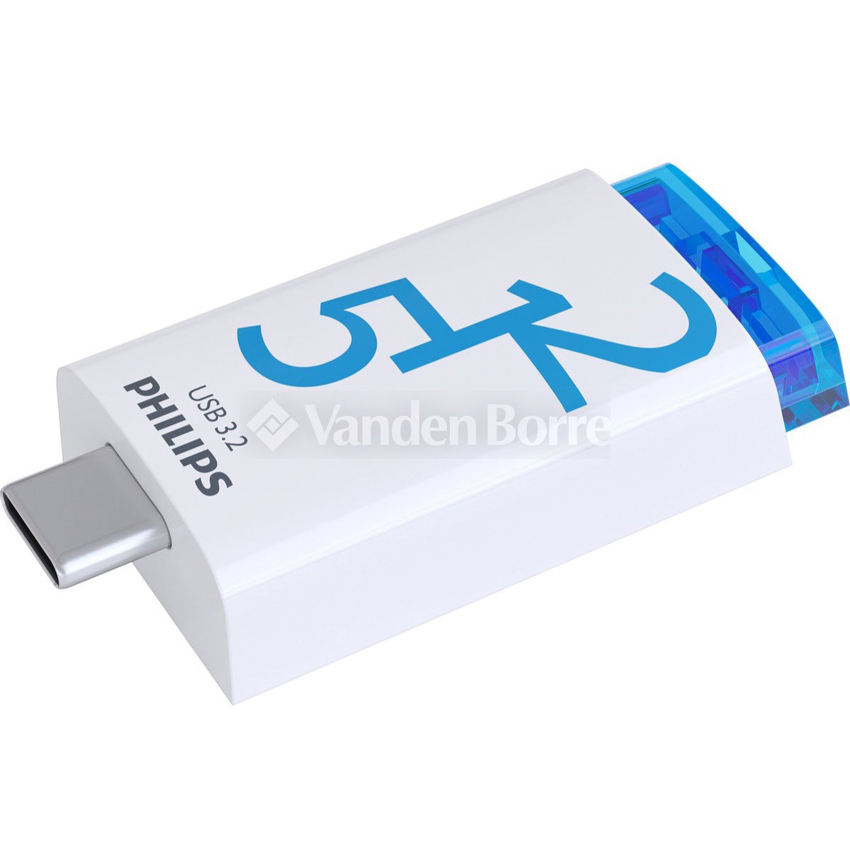 PHILIPS USB-C CLICK 512GB BLUE - USB-STICK | Vanden Borre