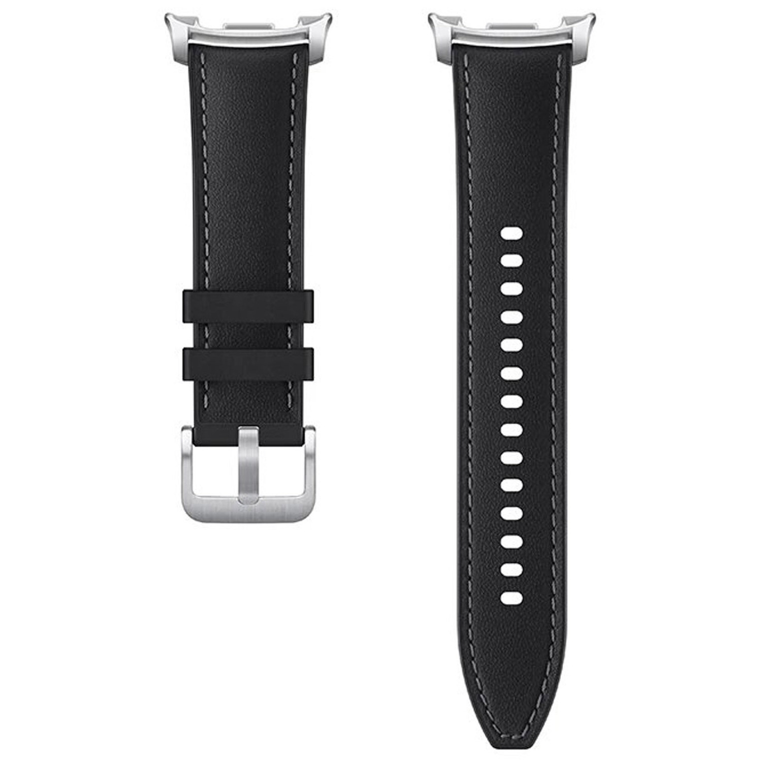 SAMSUNG HYBRID LEATHER BAND (S/M/L) BLACK GALAXY WATCH 8 SERIES ...