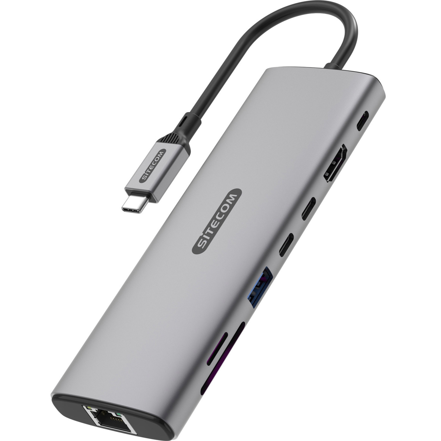 SITECOM 8IN1 USB-C PD MULTI AD.G3 | Vanden Borre
