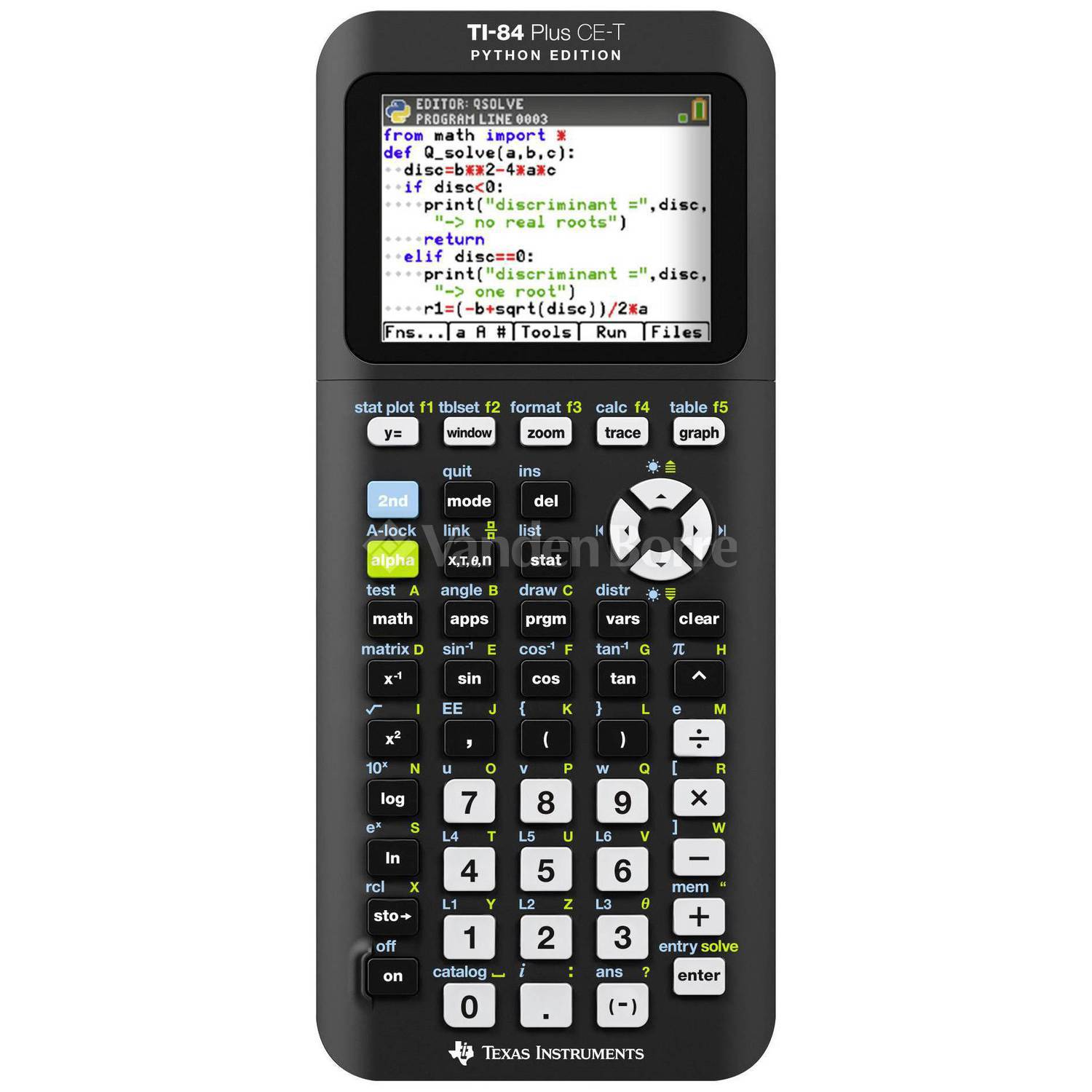 TEXAS INSTRUMEN TI-84 PLUS CE-T - PYTHON - REKENMACHINE | Vanden Borre