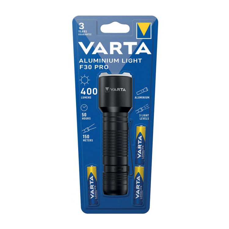 VARTA LIGHT F30 PRO ALUMINIUM - ZAKLAMP | Vanden Borre