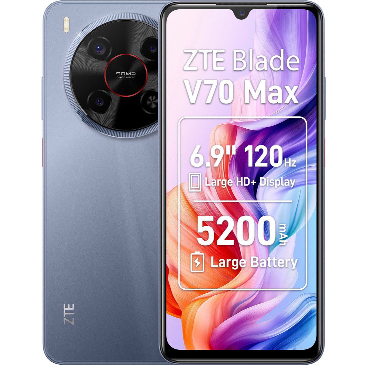 SMARTPHONE ZTE BLADE V70 MAX 4/256GB GRY | Vanden Borre